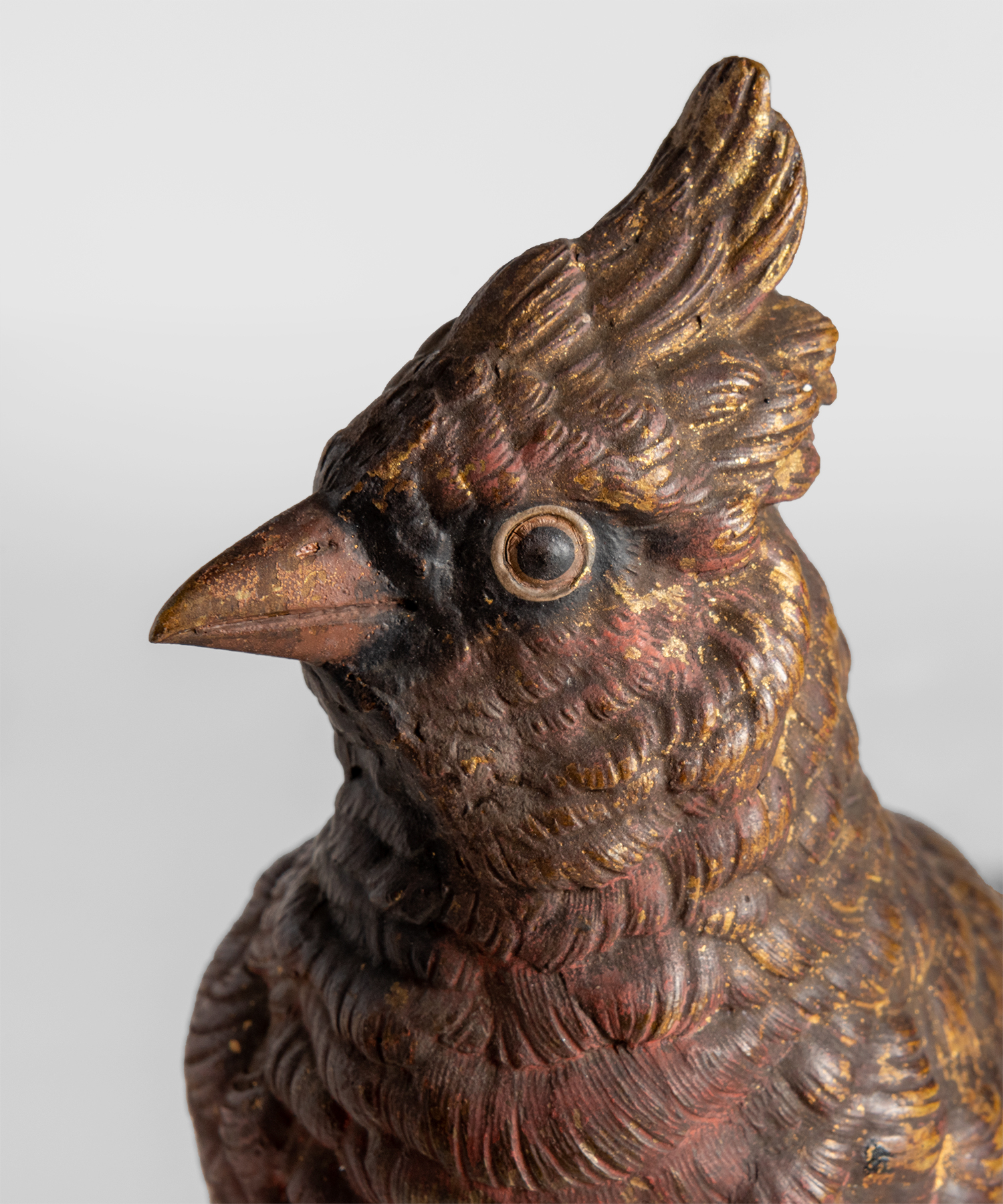 Cold Painted Bronze Cardinal :: Obsolete