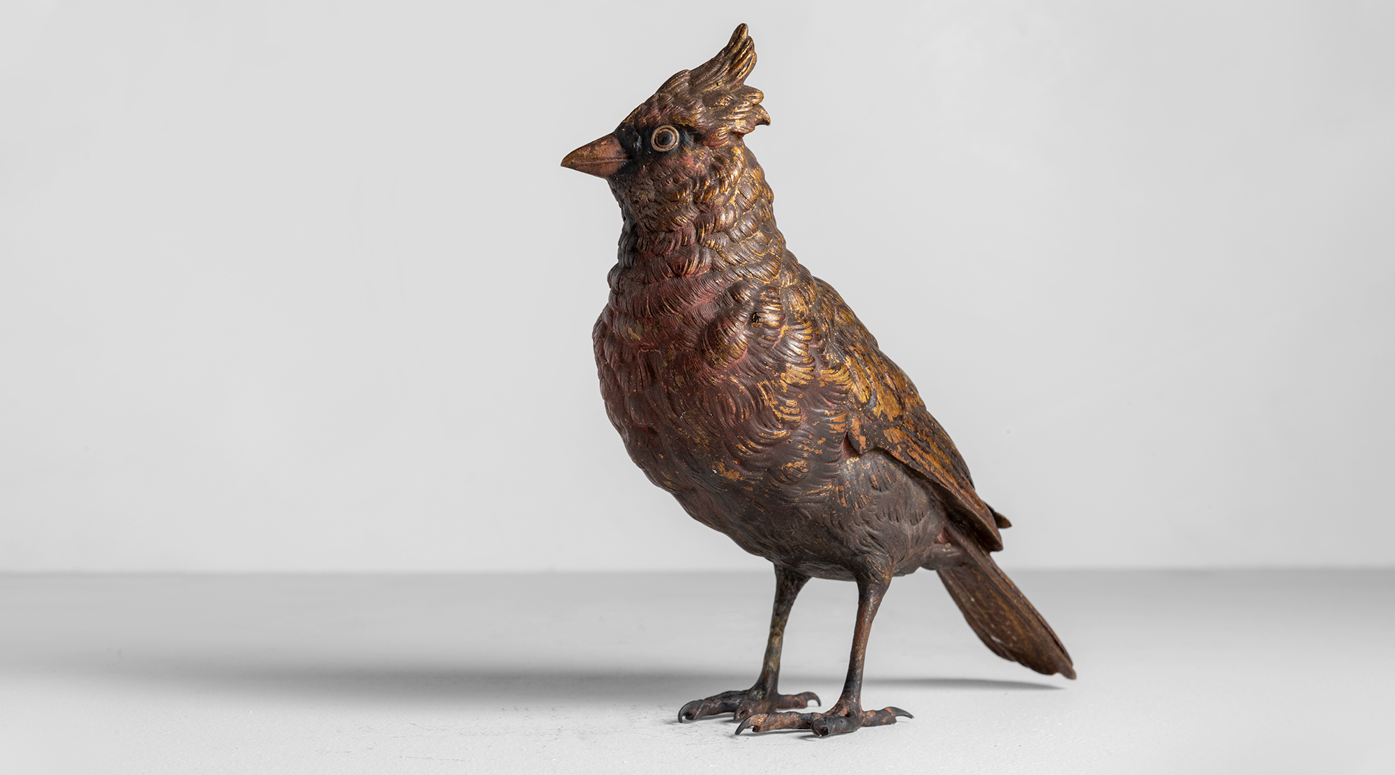 Cold Painted Bronze Cardinal :: Obsolete