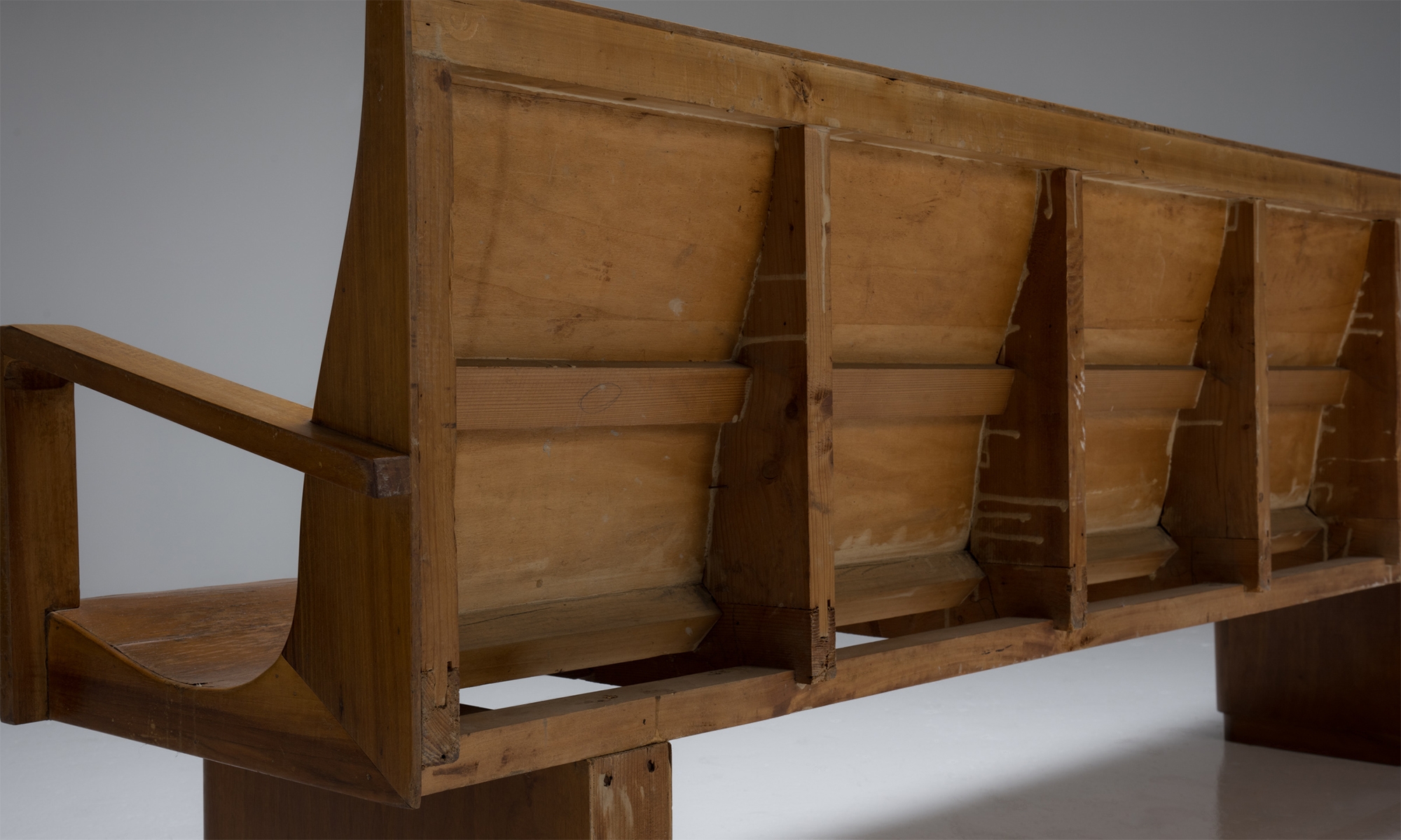 Modern Beechwood Bench :: Obsolete