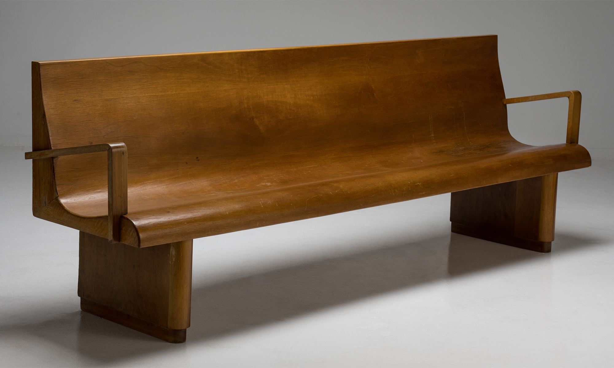 Modern Beechwood Bench :: Obsolete