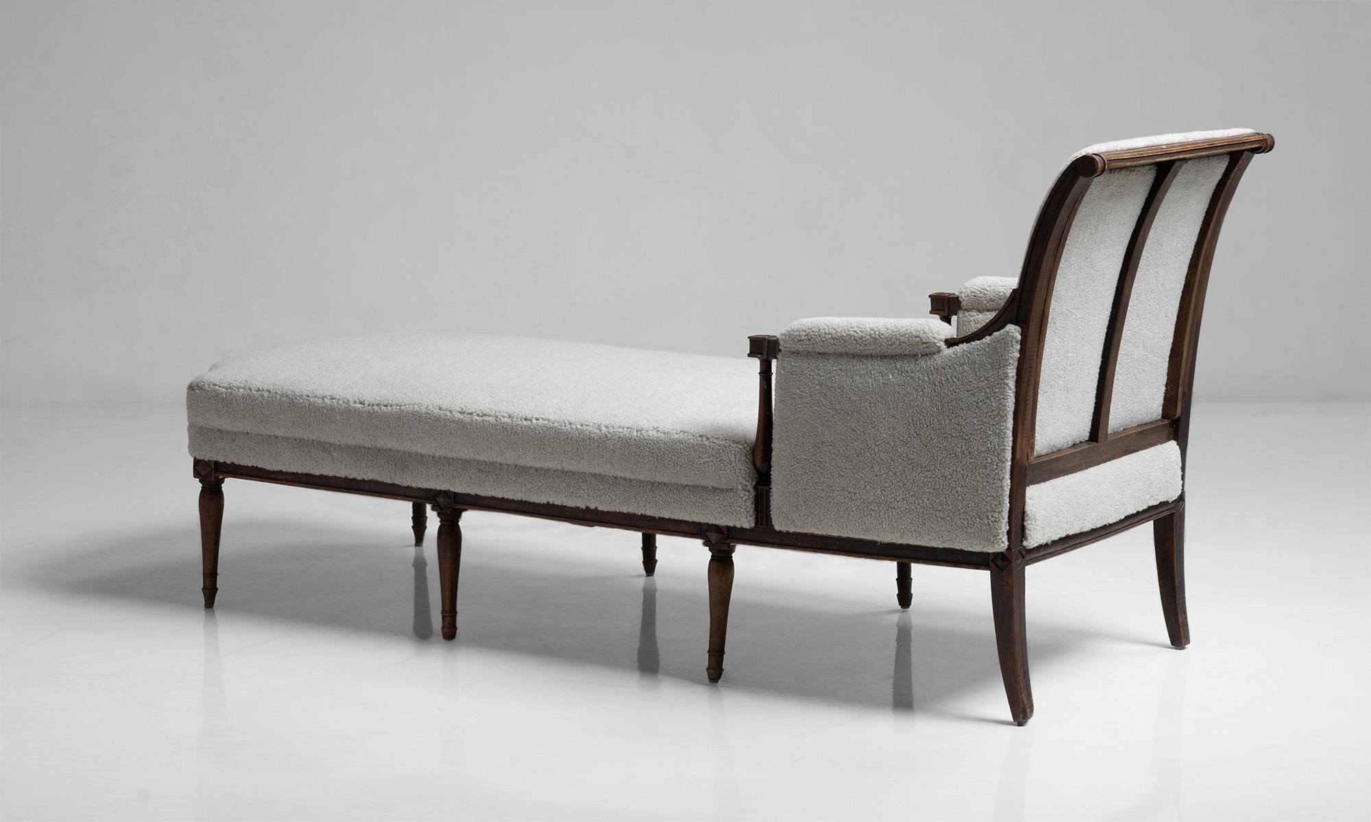 Extra Long Daybed / Lounge in Faux Shearling :: Obsolete