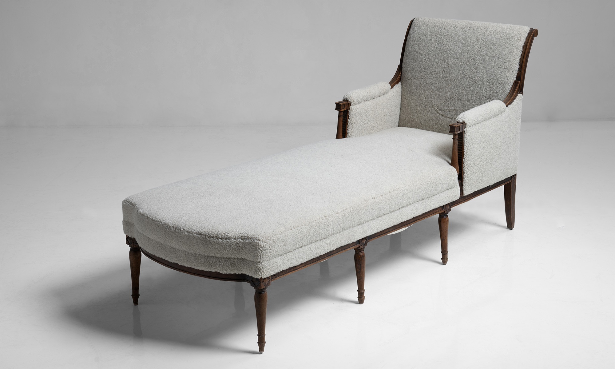 Extra Long Daybed / Lounge in Faux Shearling :: Obsolete