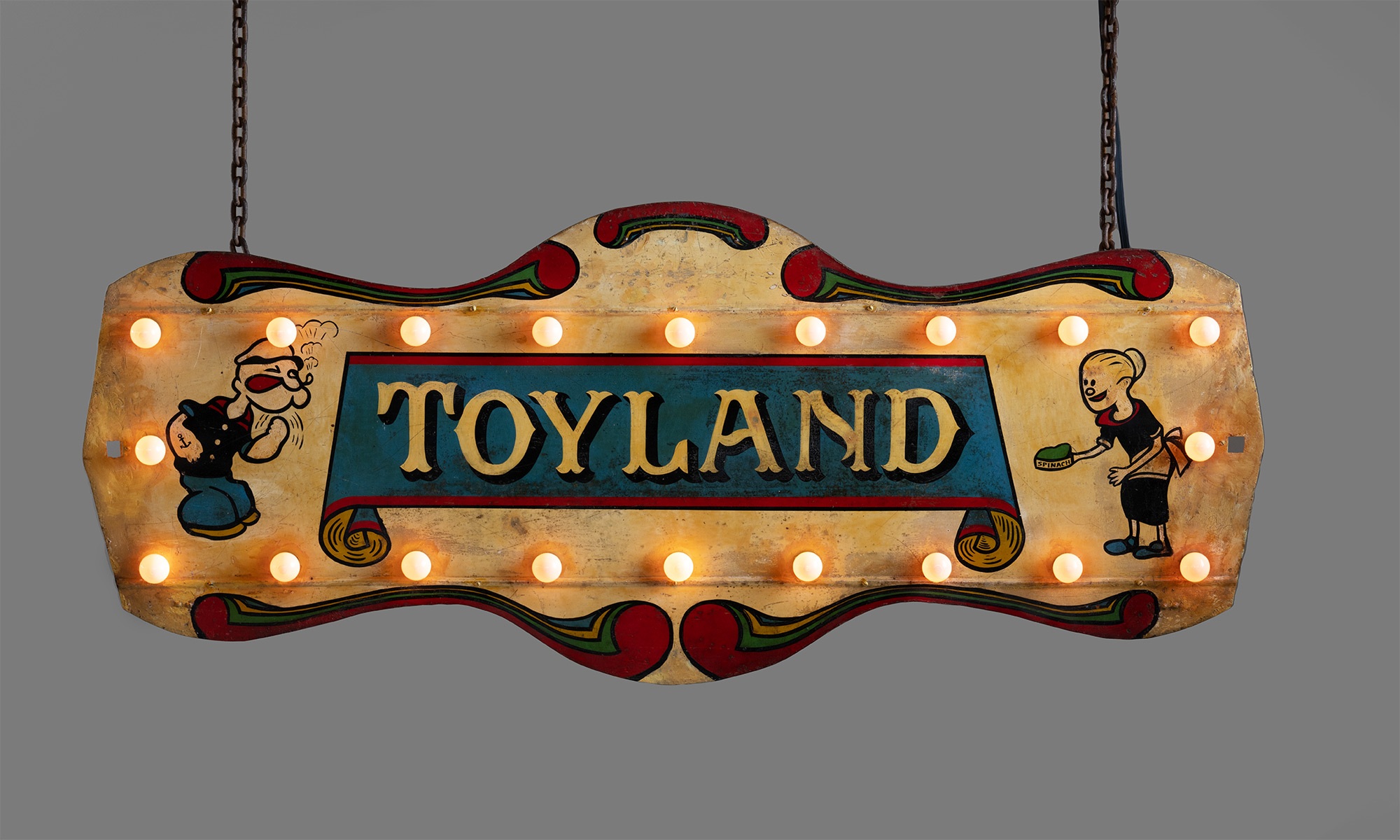 70 Inch Long “Toyland” Fairground Sign :: Obsolete