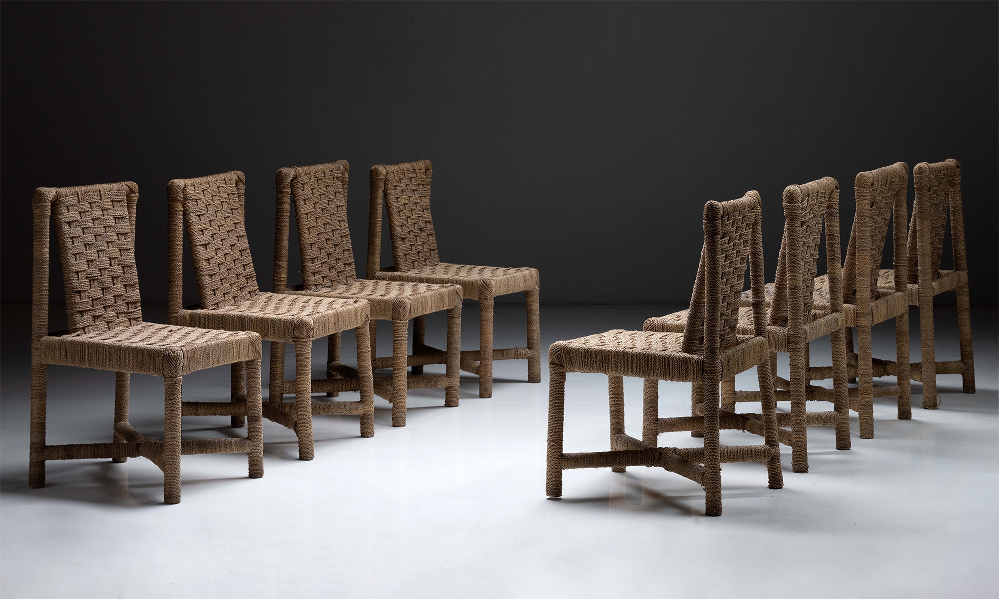 Set of Hand-woven Rope Dining Chairs :: Obsolete