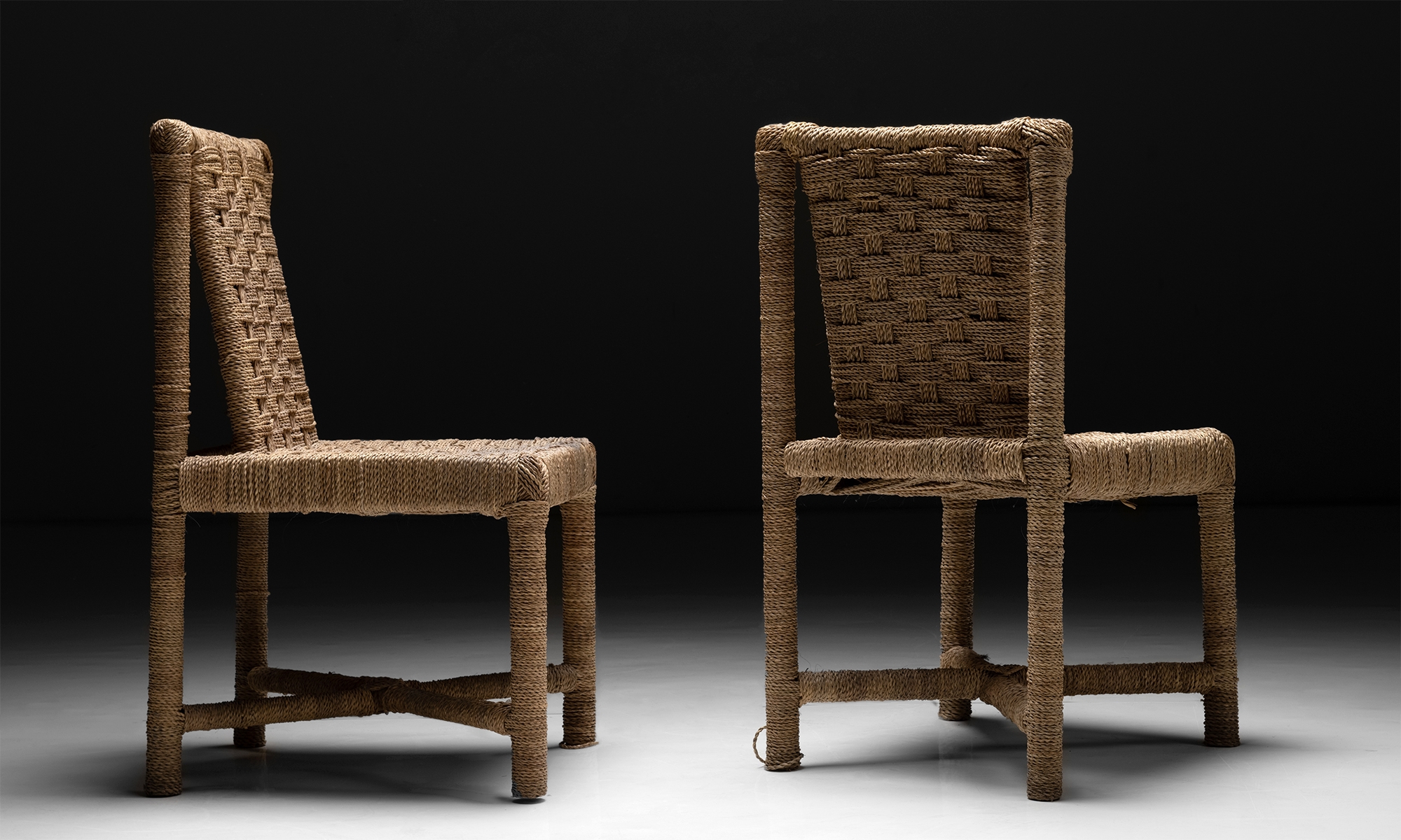 Set of Hand-woven Rope Dining Chairs :: Obsolete