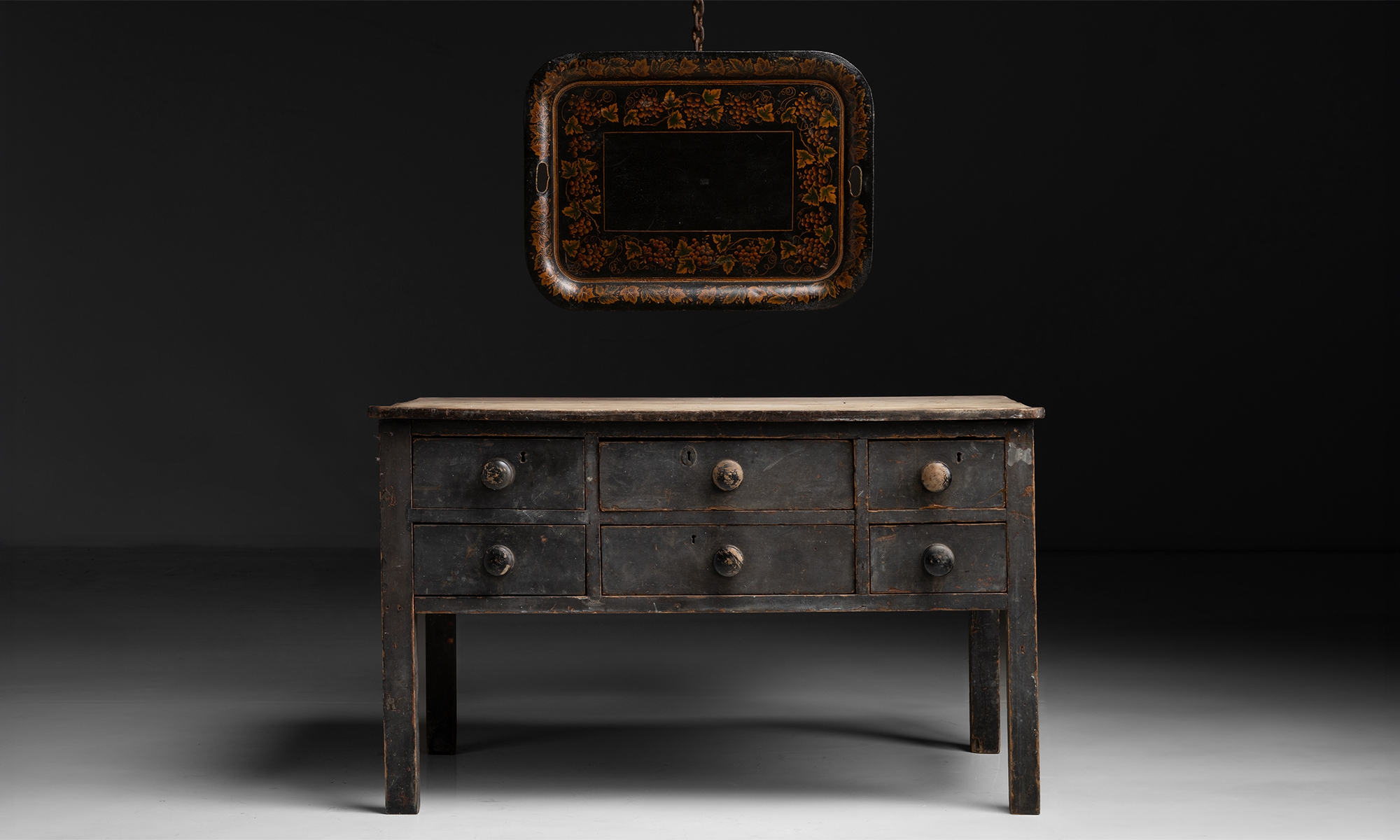 Toleware Tray / Primitive Chest of Drawers :: Obsolete